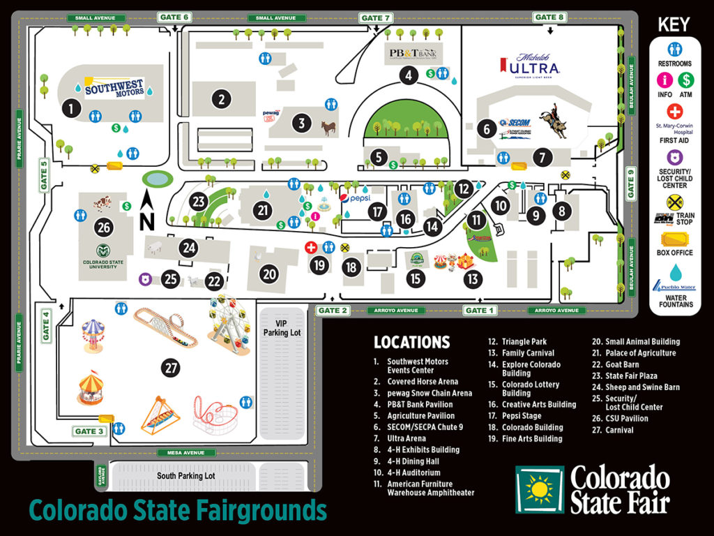 Map of Fairgrounds | Colorado State Fair & Rodeo