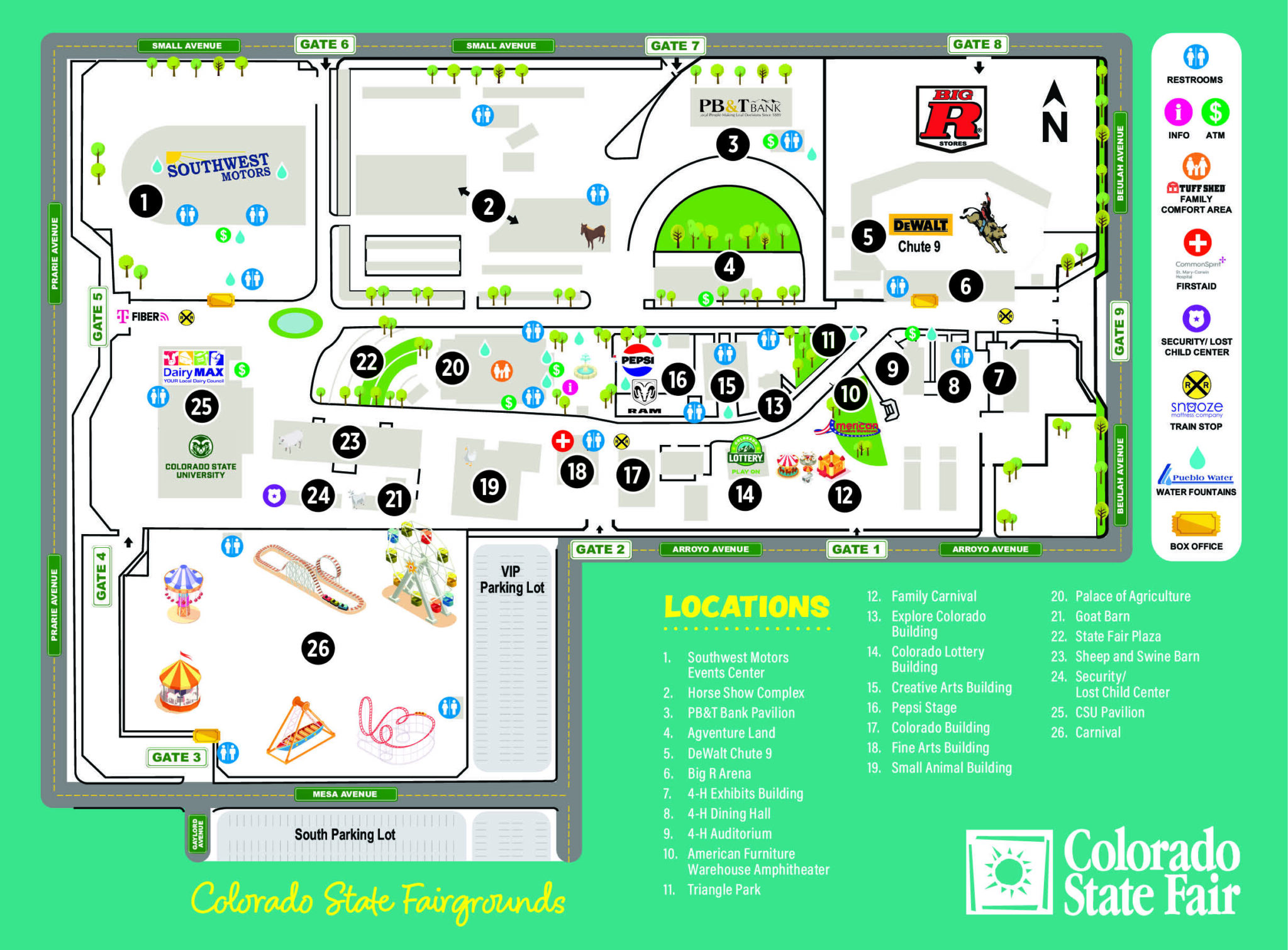 Map of Fairgrounds | Colorado State Fair & Rodeo